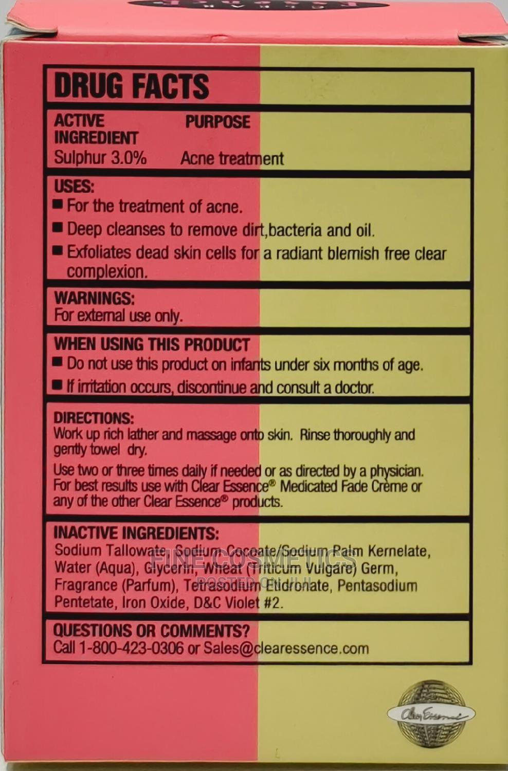 Clear Essence Medicated Cleansing and Exfoliating Bath Soap in Central ...