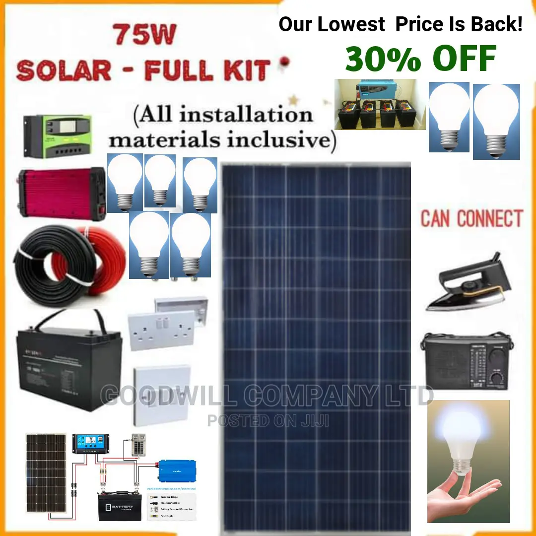 75w Solar System Full Kit in Central Division - Electrical Equipment ...