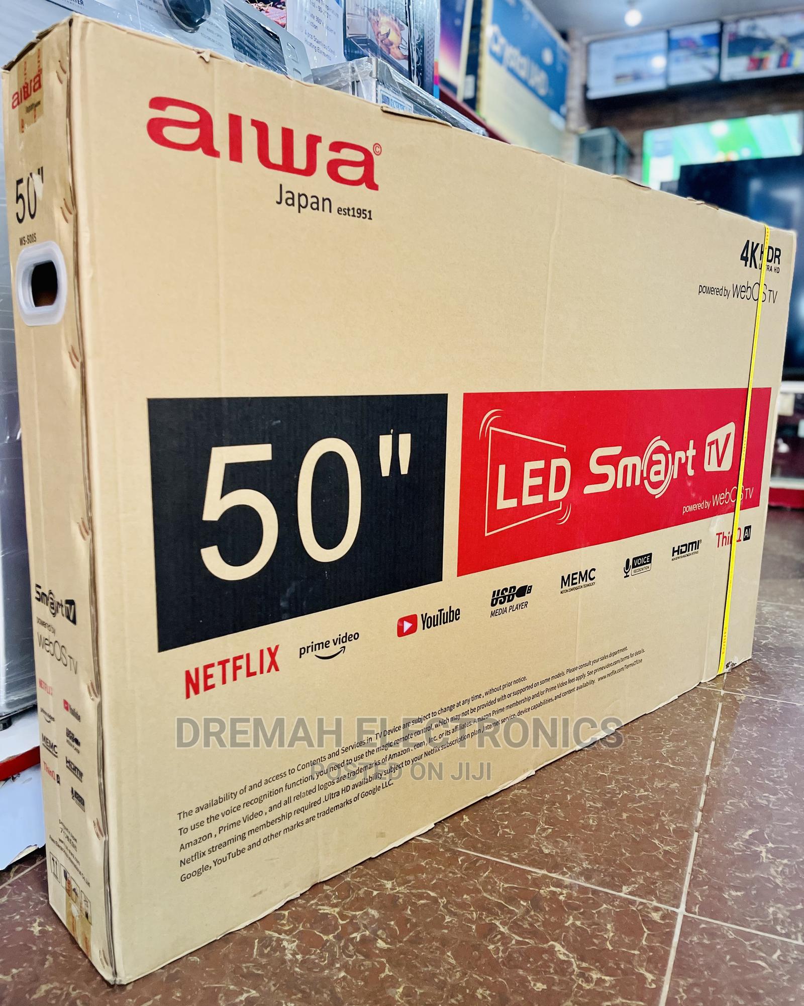 50 Inch Aiwa Smart 4K UHD BLUETOOTH Digital Satellite TV in Central ...