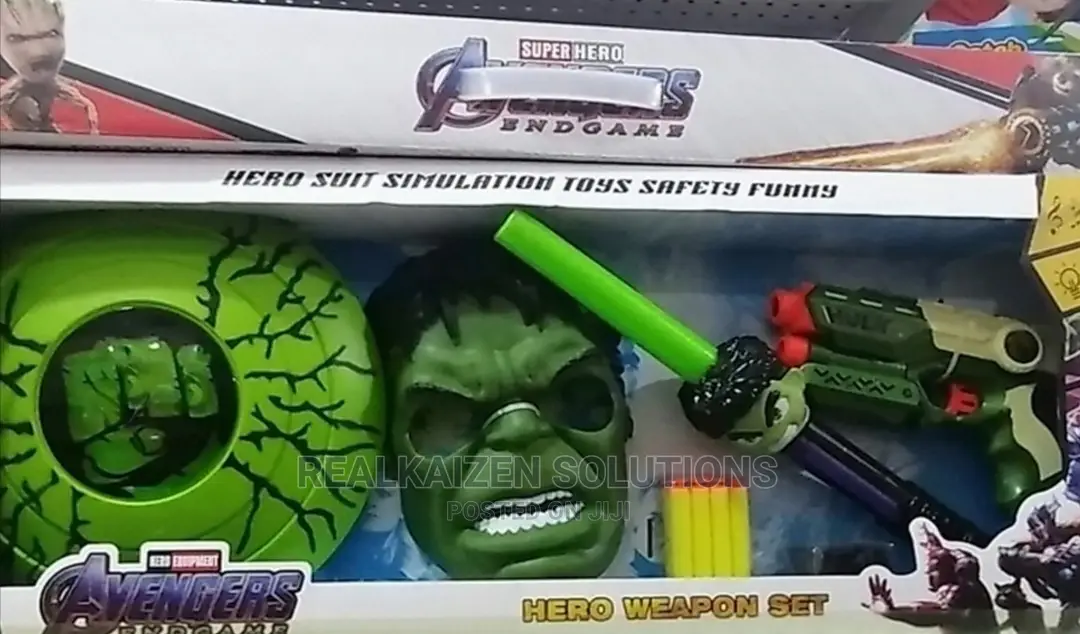 AVENGERS Super Hero Weapon Set Spiderman Hulk Batman in Central ...