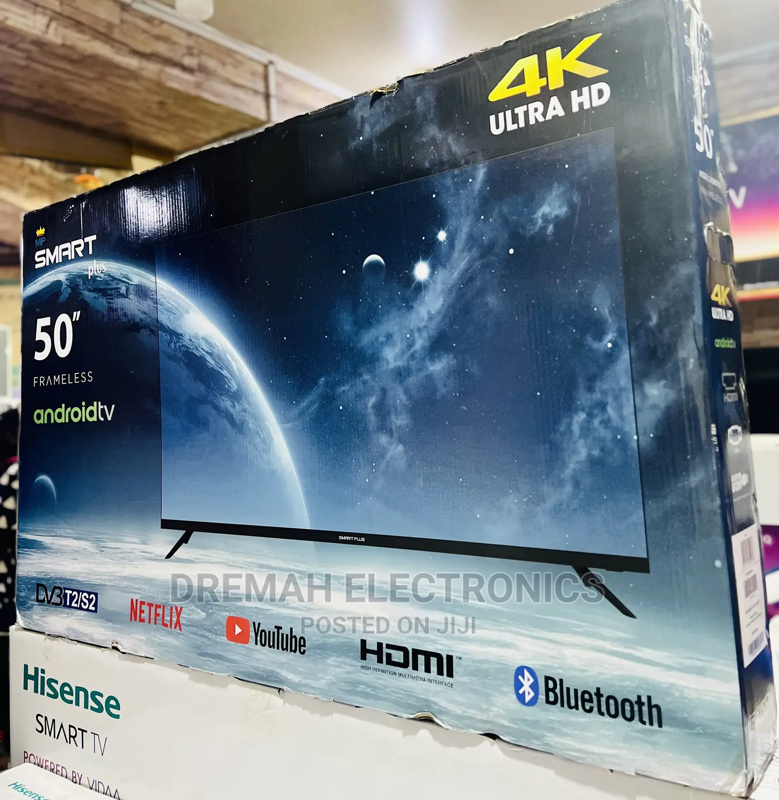 50 Inches SMARTPLUS Frameless SMART Bluetooth Digital TV in Central Division - TV & DVD ...