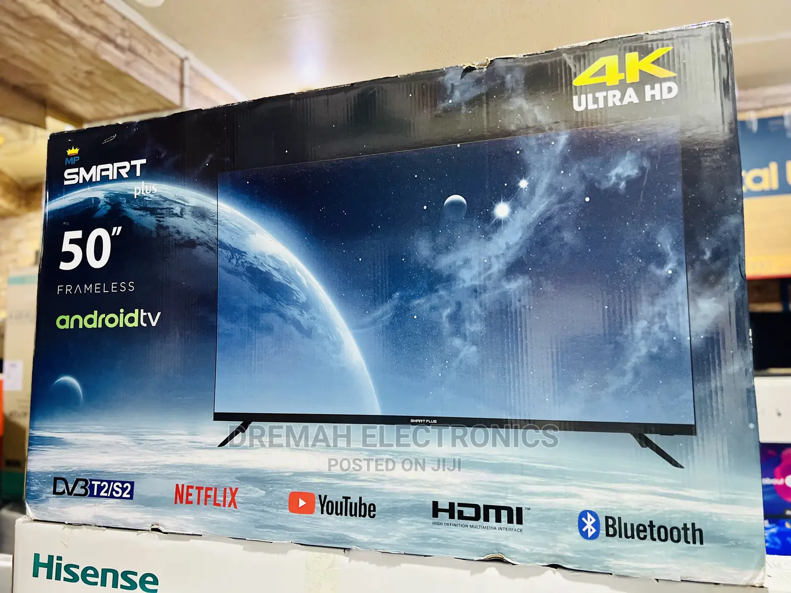 50 Inches SMARTPLUS Frameless SMART Bluetooth Digital TV in Central Division - TV & DVD ...