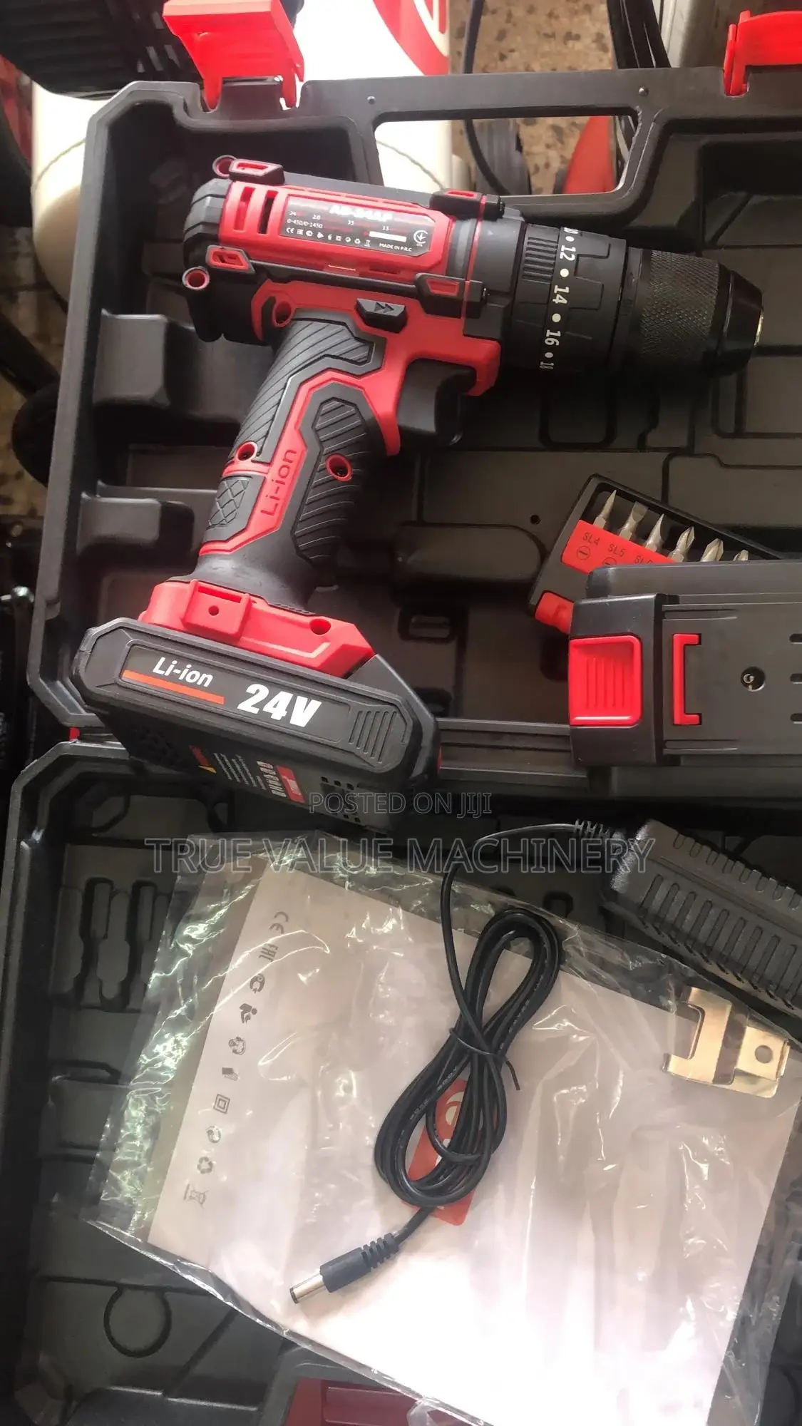 Rechargeable Drill 24 Volts Edon Brand for sale - TRUE VALUE Machinery ...