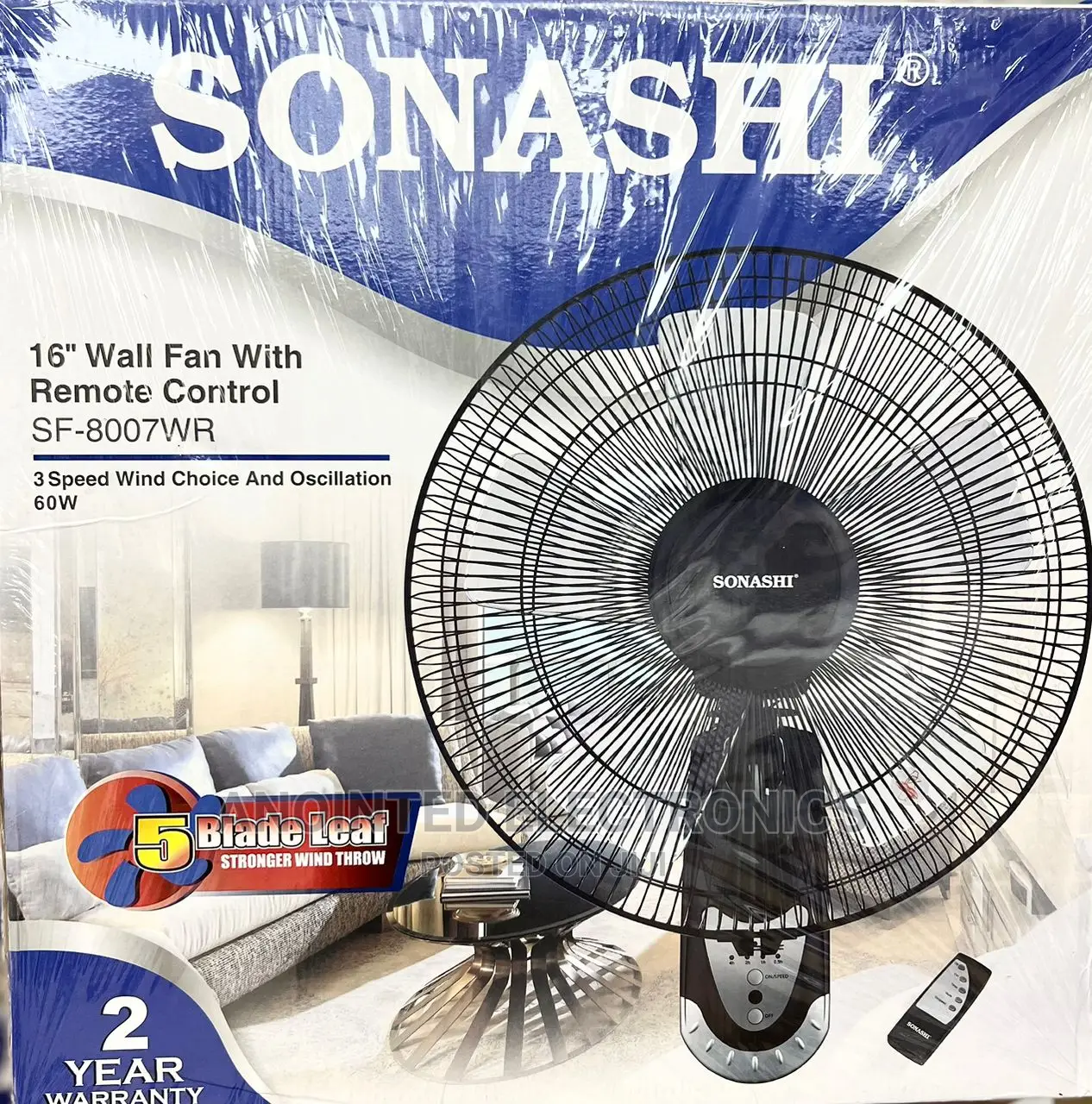 Sonashi Wall Fan With a Remote in Central Division - Home Appliances ...