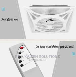 ESTIA Recessed Ceiling Fan With LED Light and Remote 60x60 in Central ...