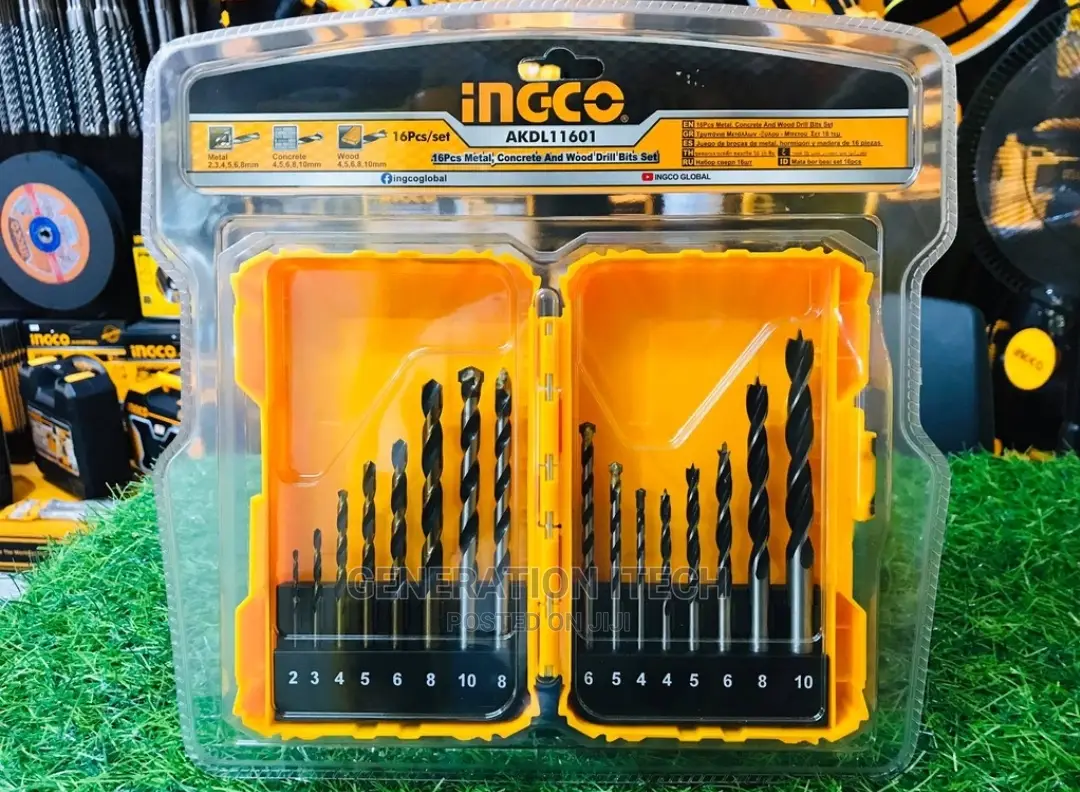 Ingco 16 Pcs Drill Bit Set For Metal, Concrete And Wood in Central ...