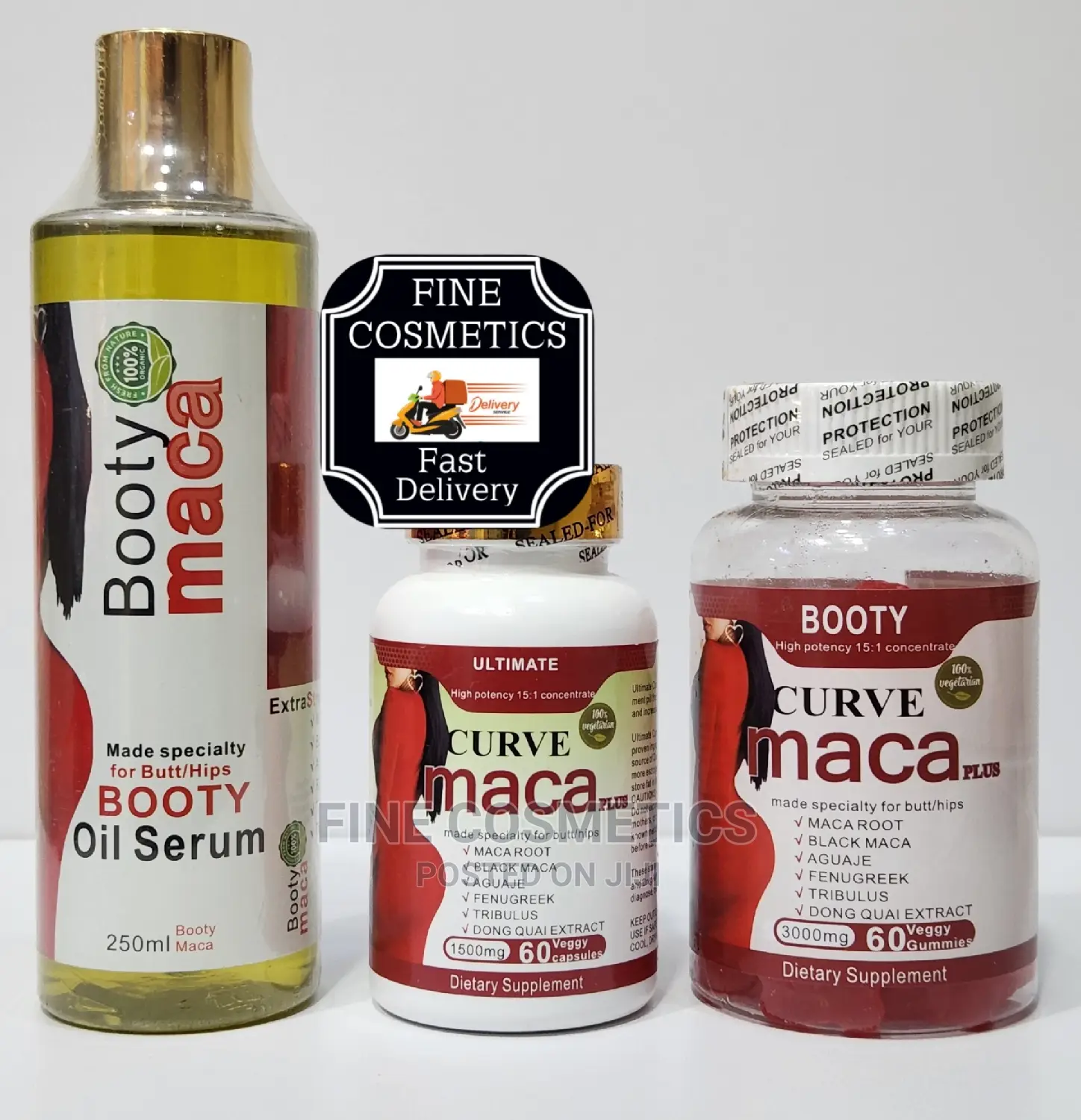 1PC Curve Maca Hip + Butt Enlargement Pills, Oil and Gummies in Central ...