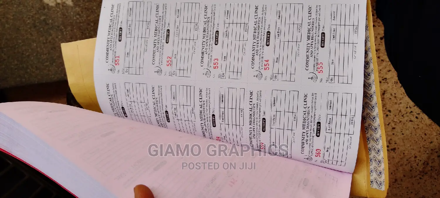 8 Receipts Per Page Receipt Books (Cash Sale) in Central Division ...