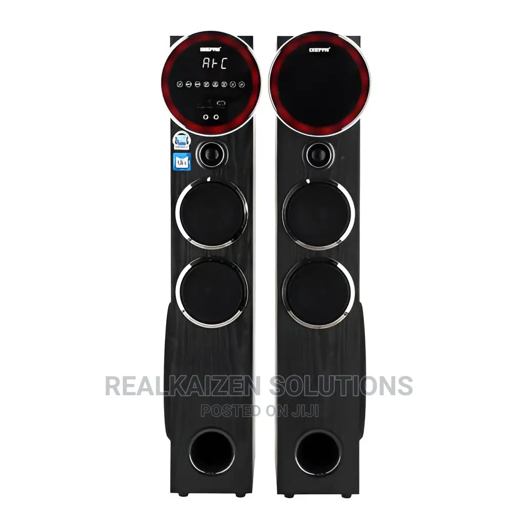 GEEPAS 2.0 Bluetooth USB SD FM Mic RC Tower Speaker System in Central ...