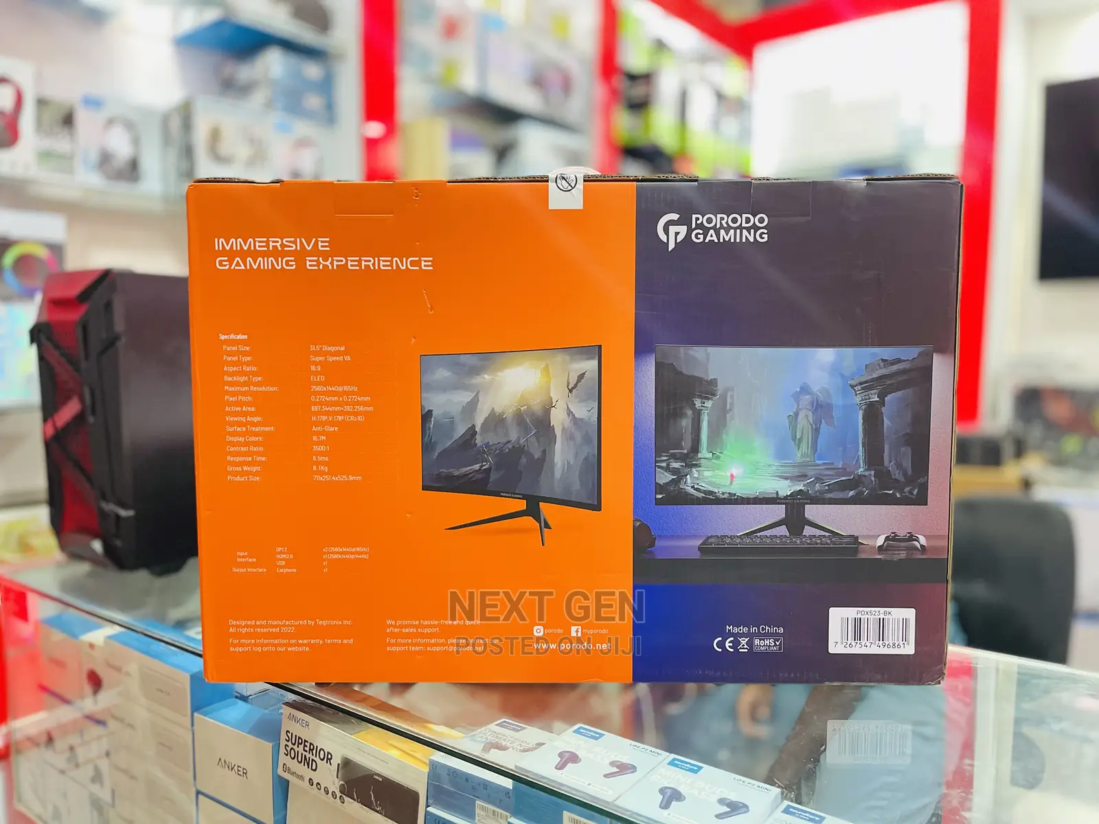 Porodo Curved Gaming Monitor in Central Division - Computer Monitors ...