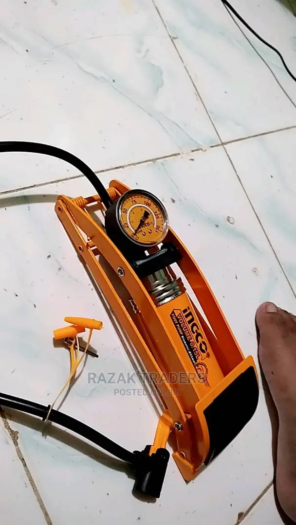 INGCO Tire Foot Pump Inflator 55 X 120mm for sale - RAZAK TRADERS Price ...