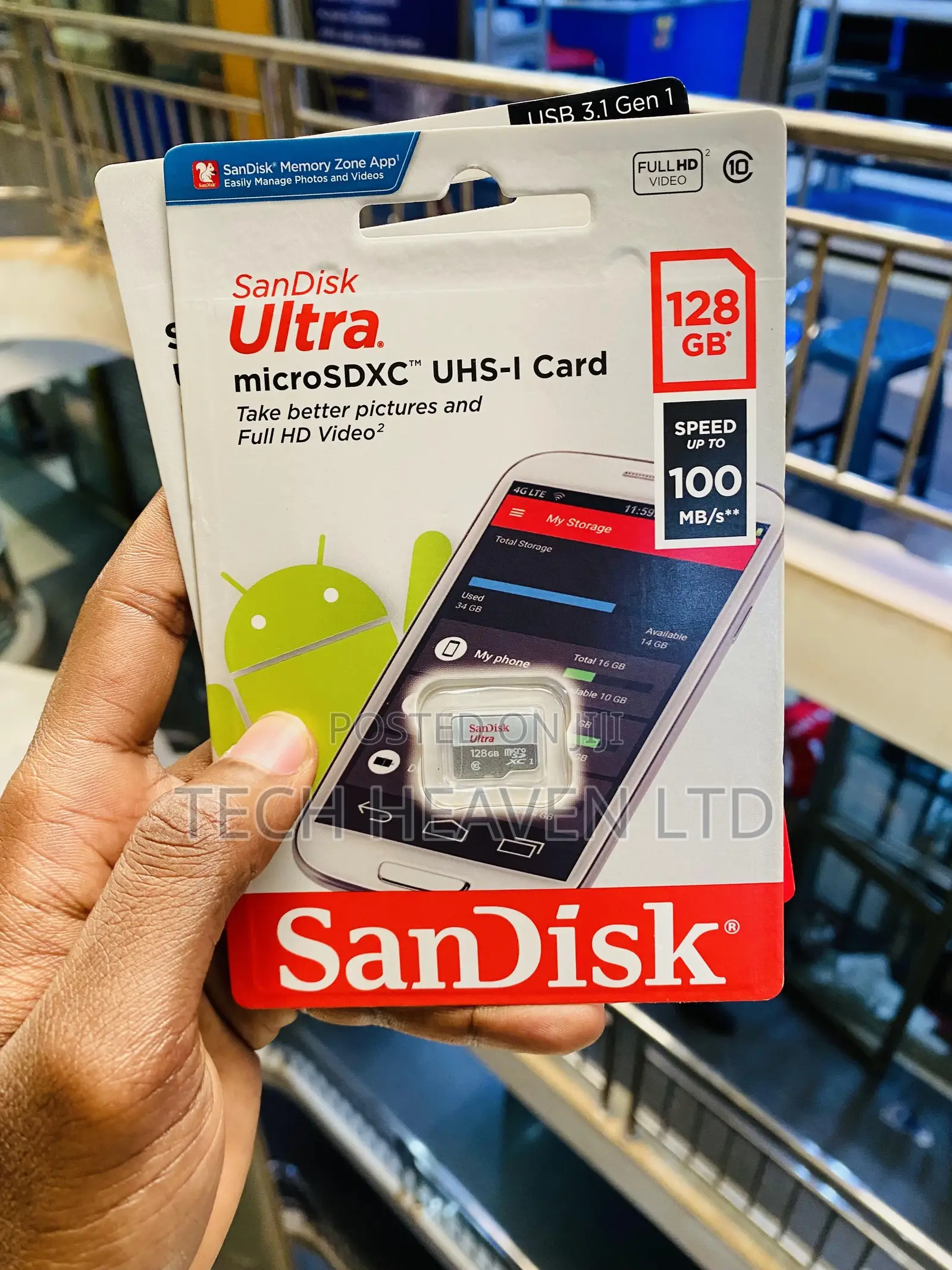 128gb Sandisk Ultra Micro Sd Xc Original Memory Card in Central ...