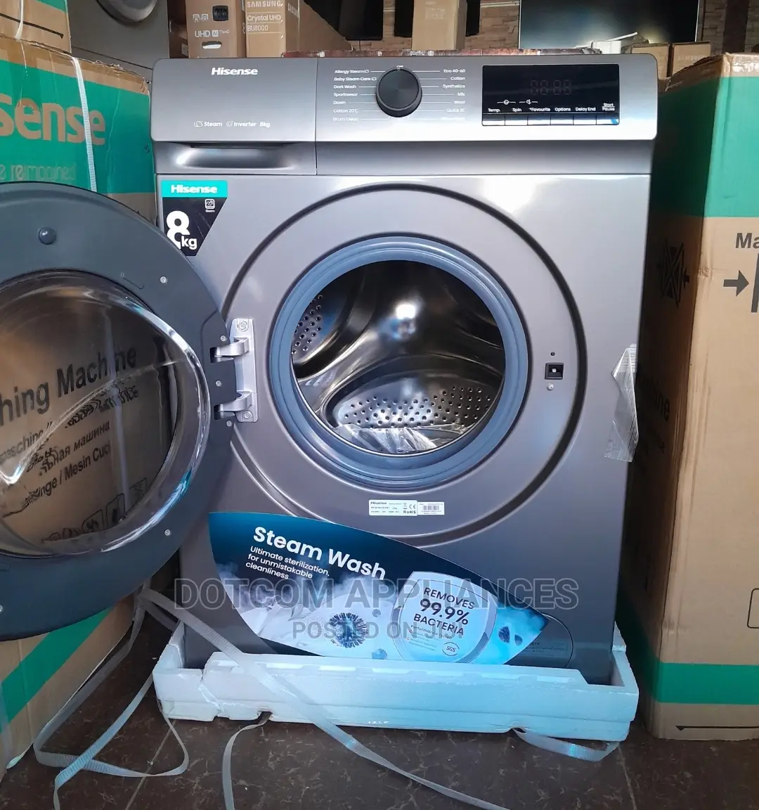 Hisense 8kg Brand New Front Load Washing Machines. in Central Division ...