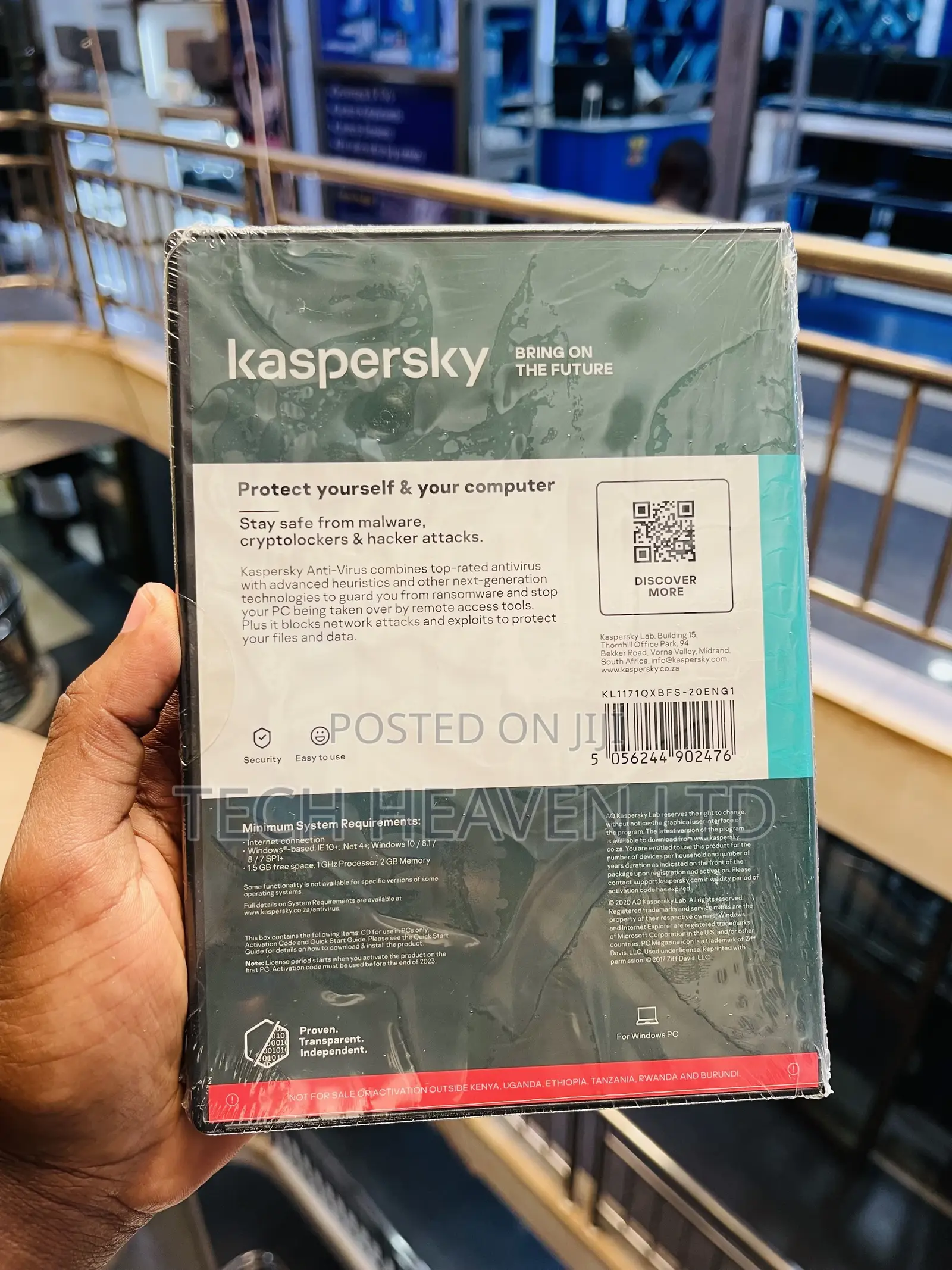 Kaspersky Antivirus 1 Year 1user in Central Division - Software, Uncle ...