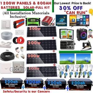 1200w Solar System Full Kit / 1200w German Solar Kit in Central ...