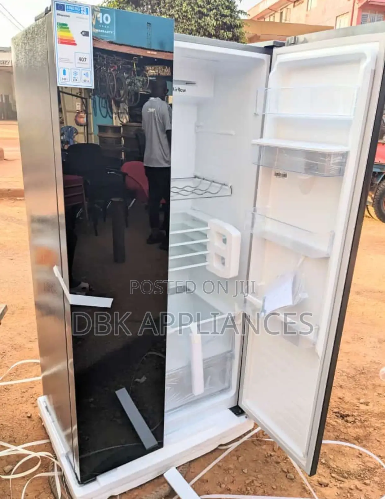 Hisense 750 Litres Side by Side Black Mirror Fridge 2yr Warrant in ...