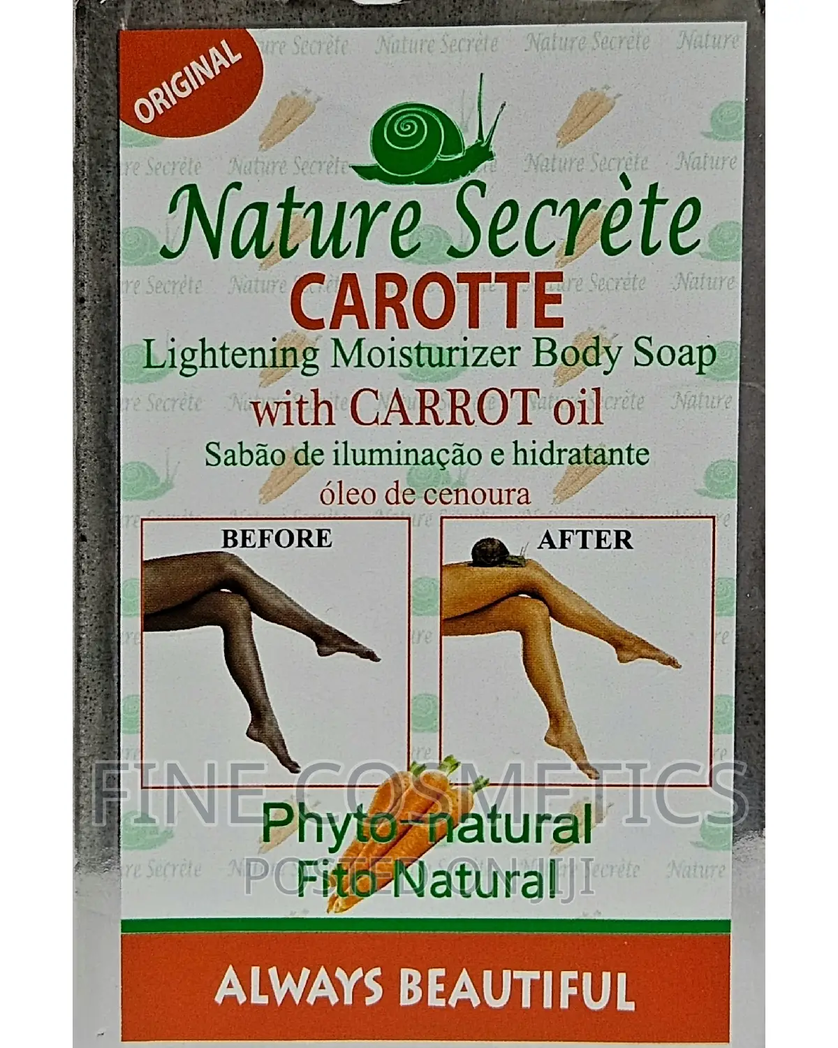 Original Nature Secret Carrot Lightening Blackspots Rem Soap in Central ...