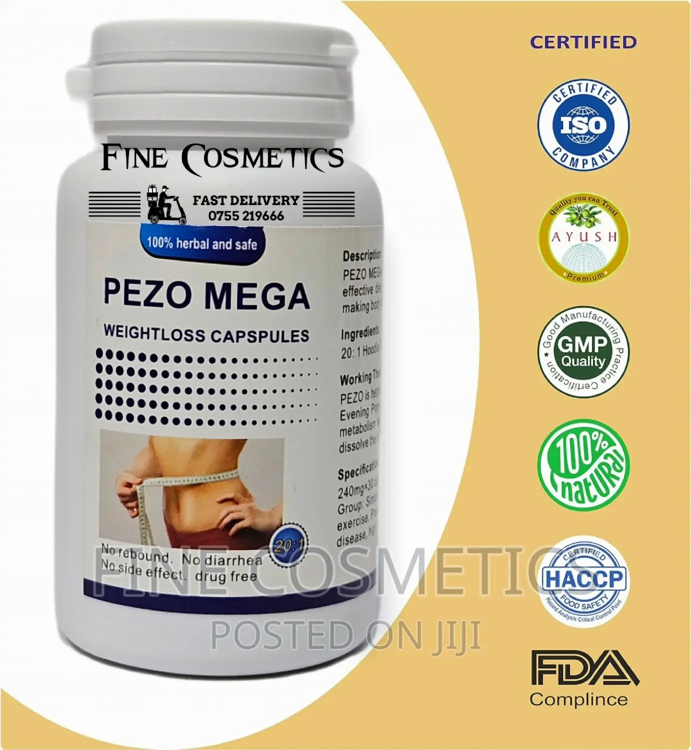 Pezo Mega Vip Weight Los Premium Slimming Fat Burner Caps Uk in Central ...