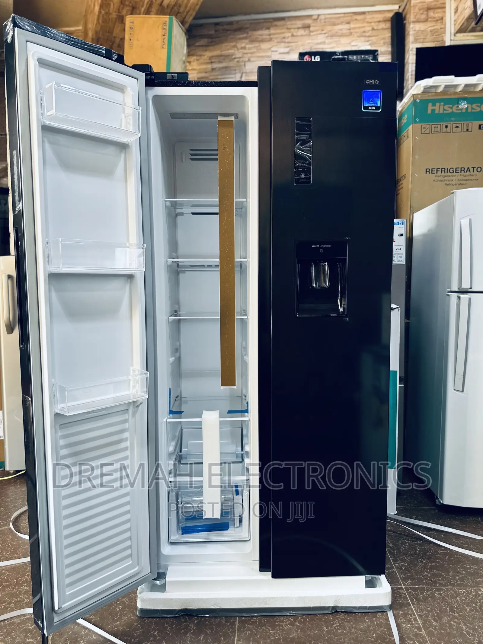 670 Liters CHIQ Side by Side Water Dispenser Fridge in Central Division - Kitchen Appliances ...
