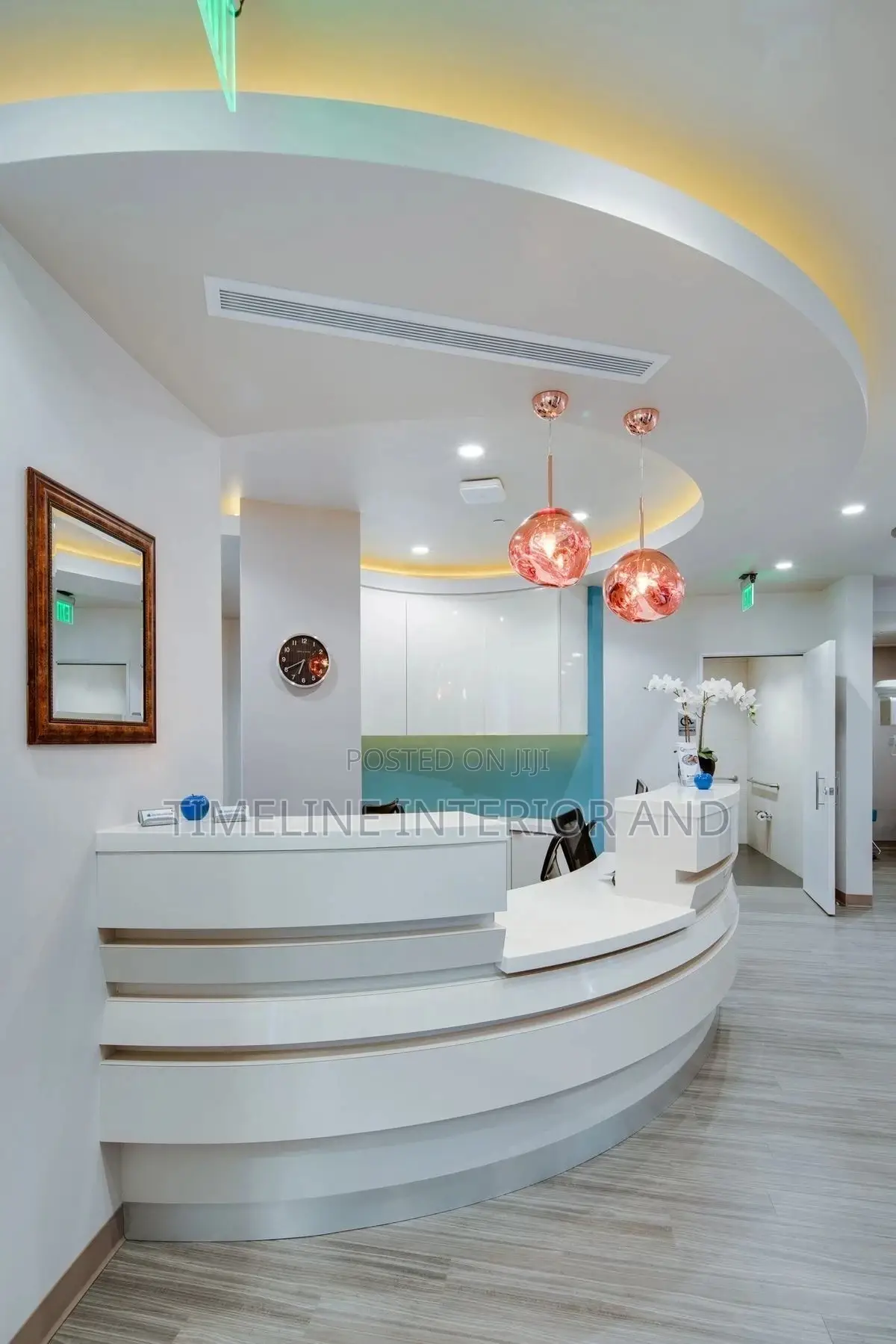 Reception Executives Gypsum Ceiling. in Central Division - Building ...