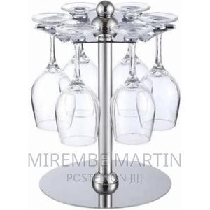 Countertop Rotating 6 Wine Glass Cup Holder Drying Rack in Central ...