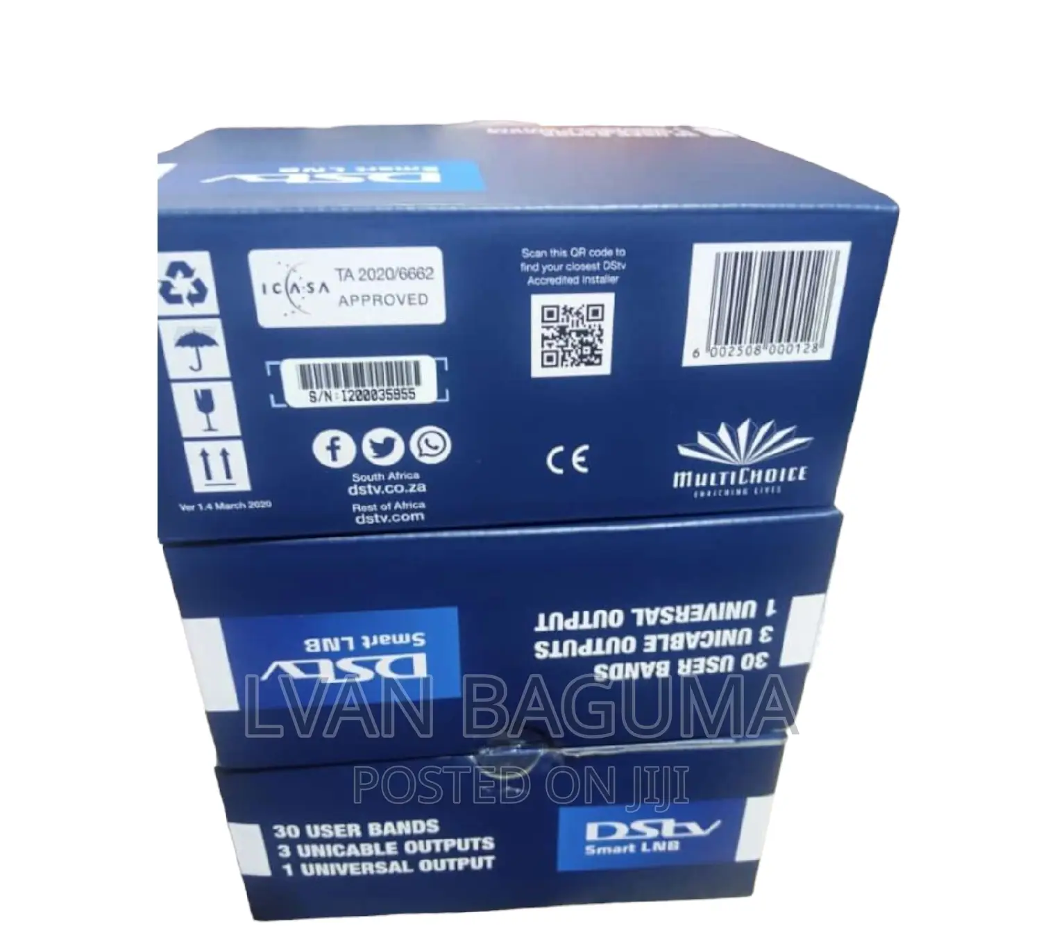 DSTV Smart LNB (4-Way) - 3 Unicable Outputs, 1 Universal Put in Central ...