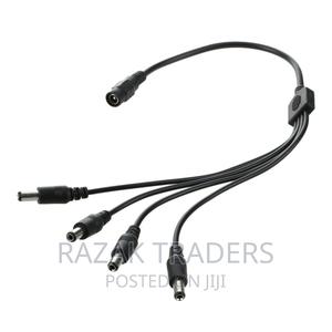 1 To 4 DC Power 4-port Splitter Adapter Cable CCTV Camera in Central ...