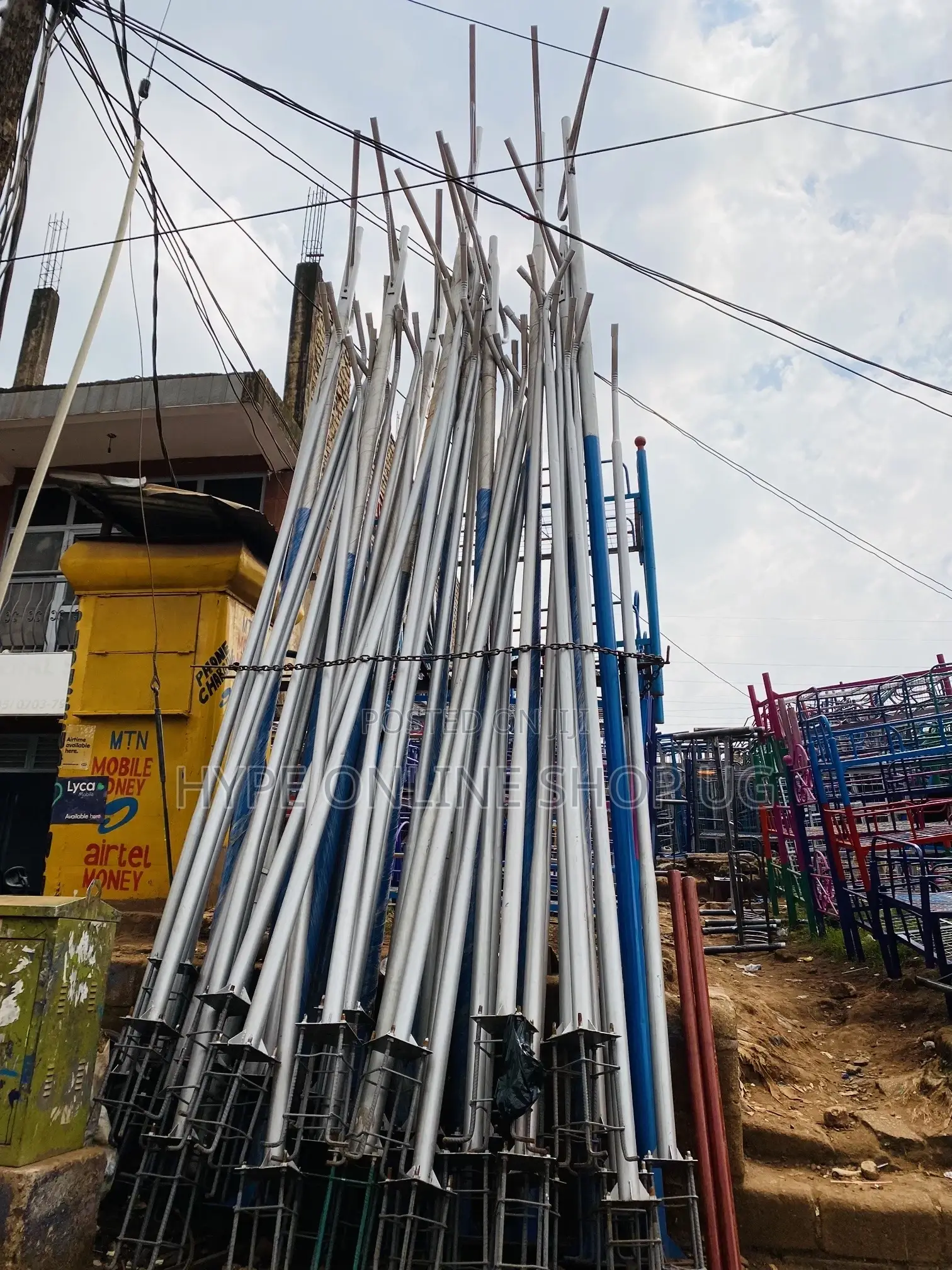 Standing Solar Poles in Central Division - Building Materials ...