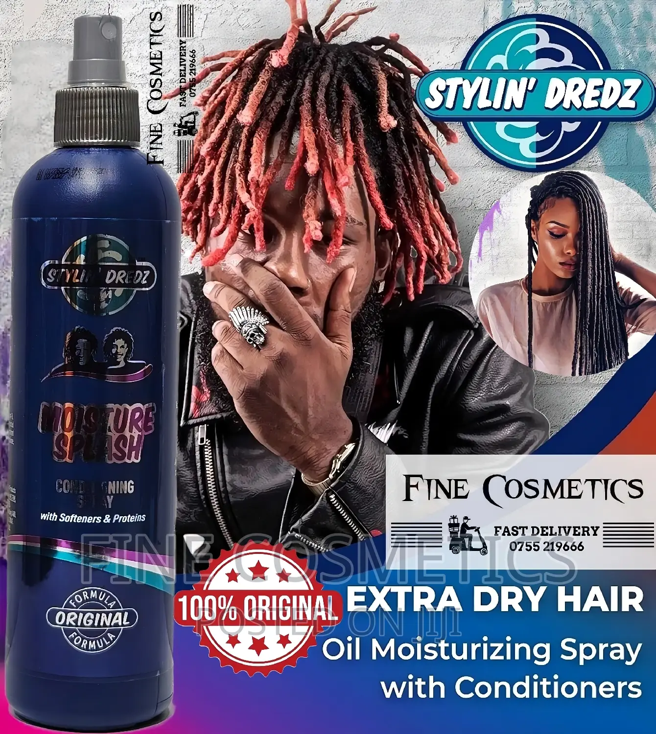 Stylin Dredz Moisture Splash Braid Spray Dreadlock Spray in Central ...