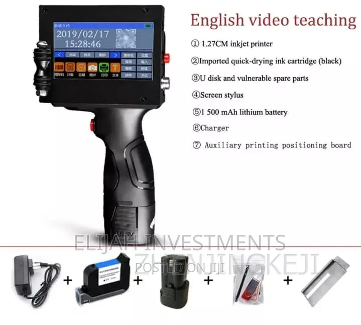 Portable Serial Number Barcode Handheld Inkjet Printer in Central ...