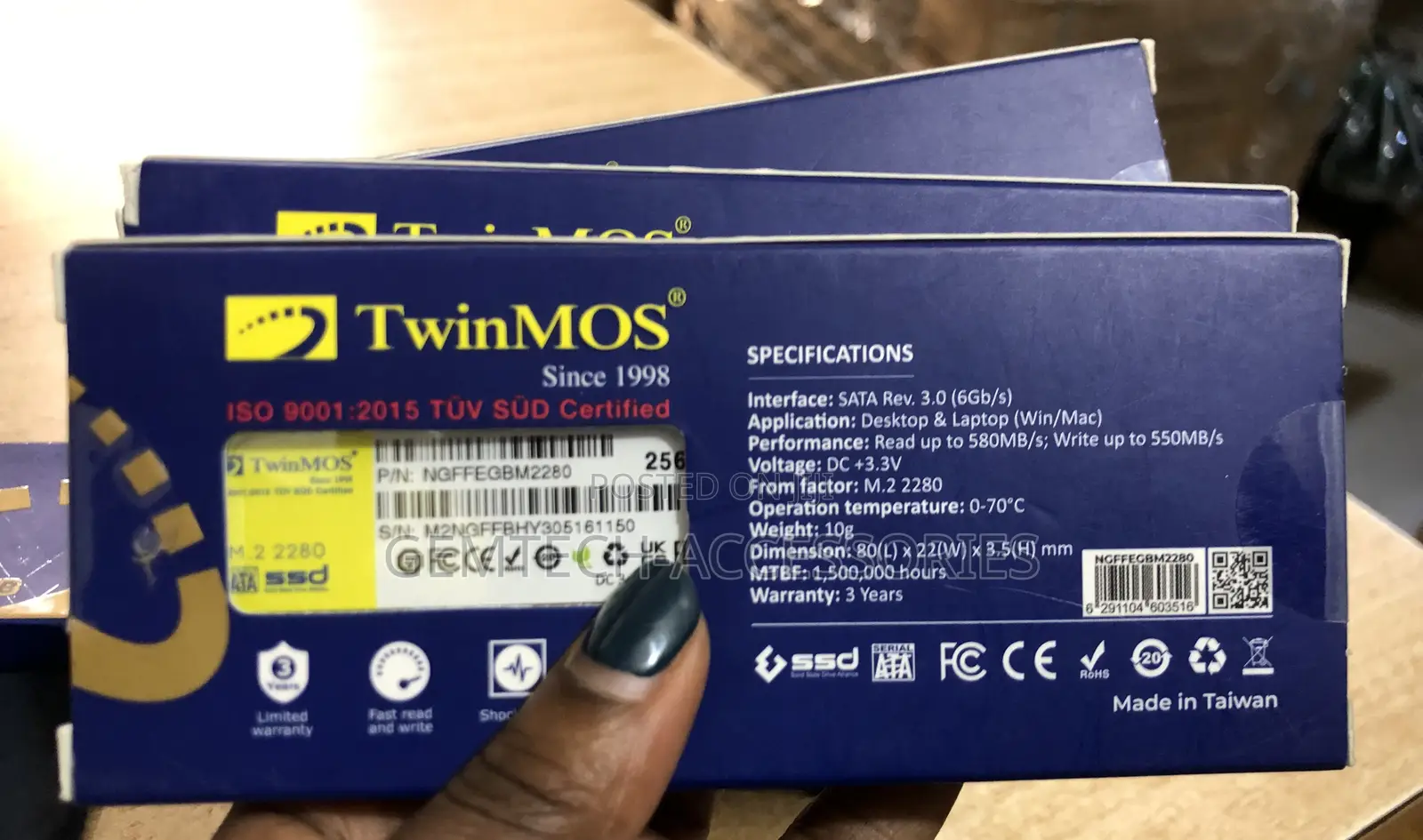 256GB M.2 SSD ( Double Notch in Central Division - Computer Hardware ...