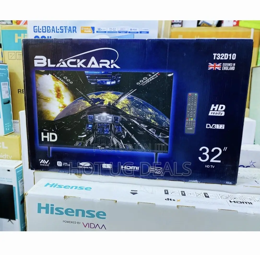 Black Ark 32" HD LED TV, Inbuilt Local Channels - Black in Central ...