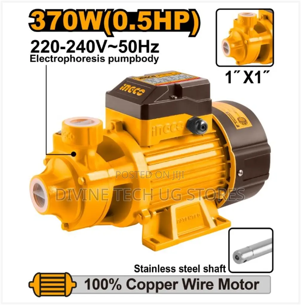 Ingco Peripheral Pump 370w (0.5hp) Vpm3708 in Central Division ...