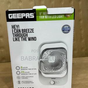 Geepas 8" Rechargeable Fan With Led Light in Central Division - Home ...