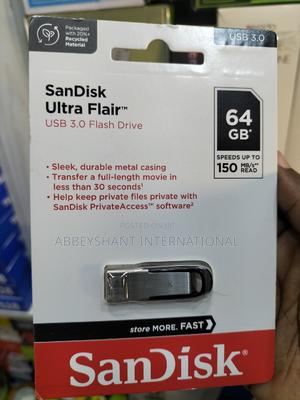 Sandisk Ultra Flair 64GB USB 3.0 Flash Drive in Central Division ...