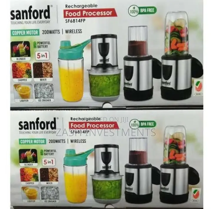 Sanford 5 In 1 Wireless Rechargeable 200w Food Processor in Central Division - Kitchen ...