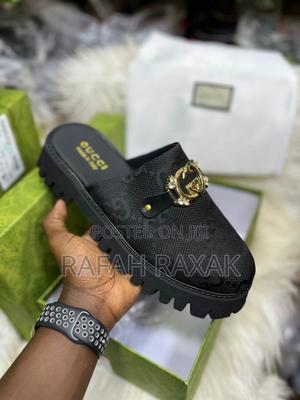 Original Black Gucci Dapadans Clog Luxury Sandals for sale - Rafah ...