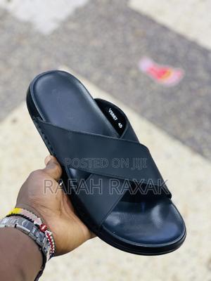 Original Black Ecco Cross Leather Sandals in Central Division - Shoes ...