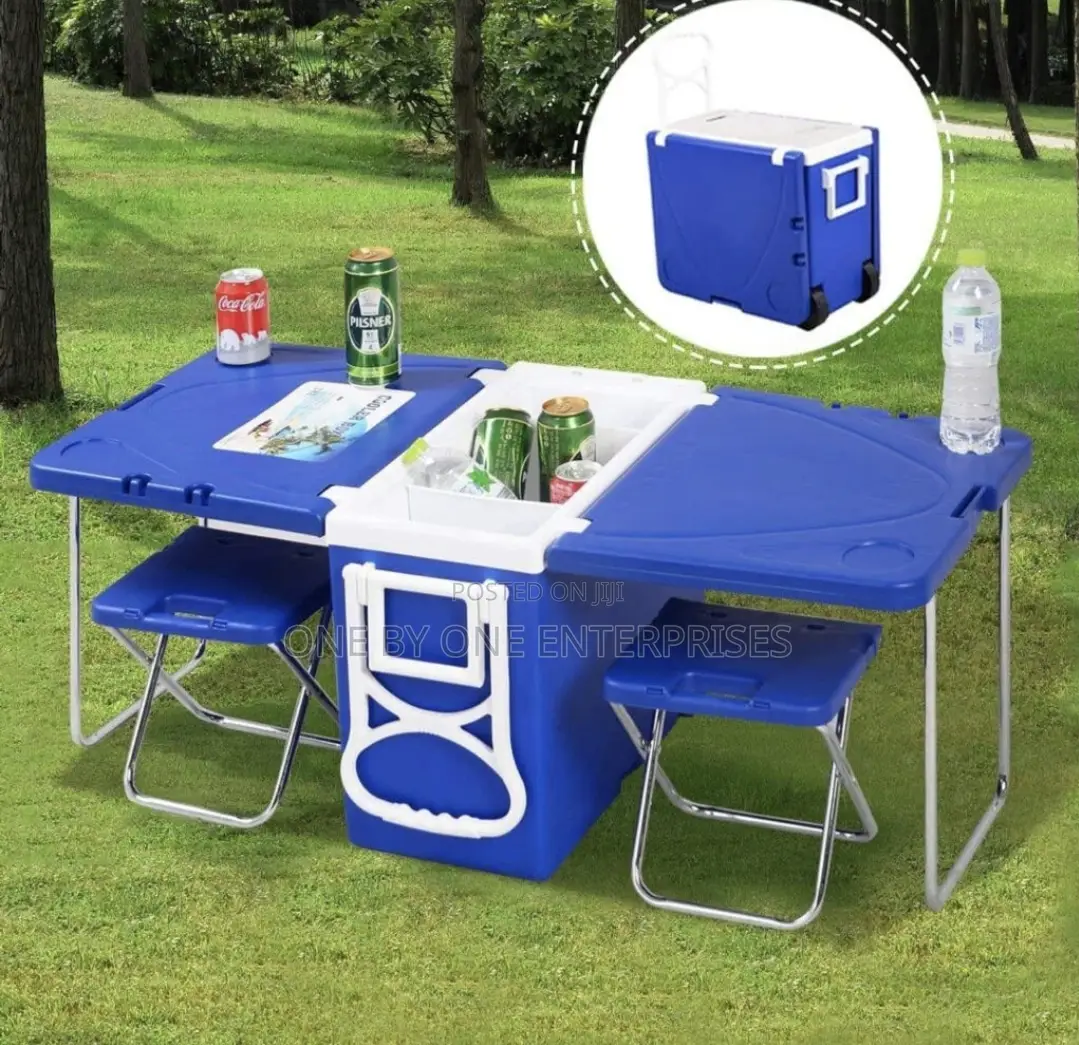 28 Litre Cooler Box Folding Table Chair Set for Camping in Central ...