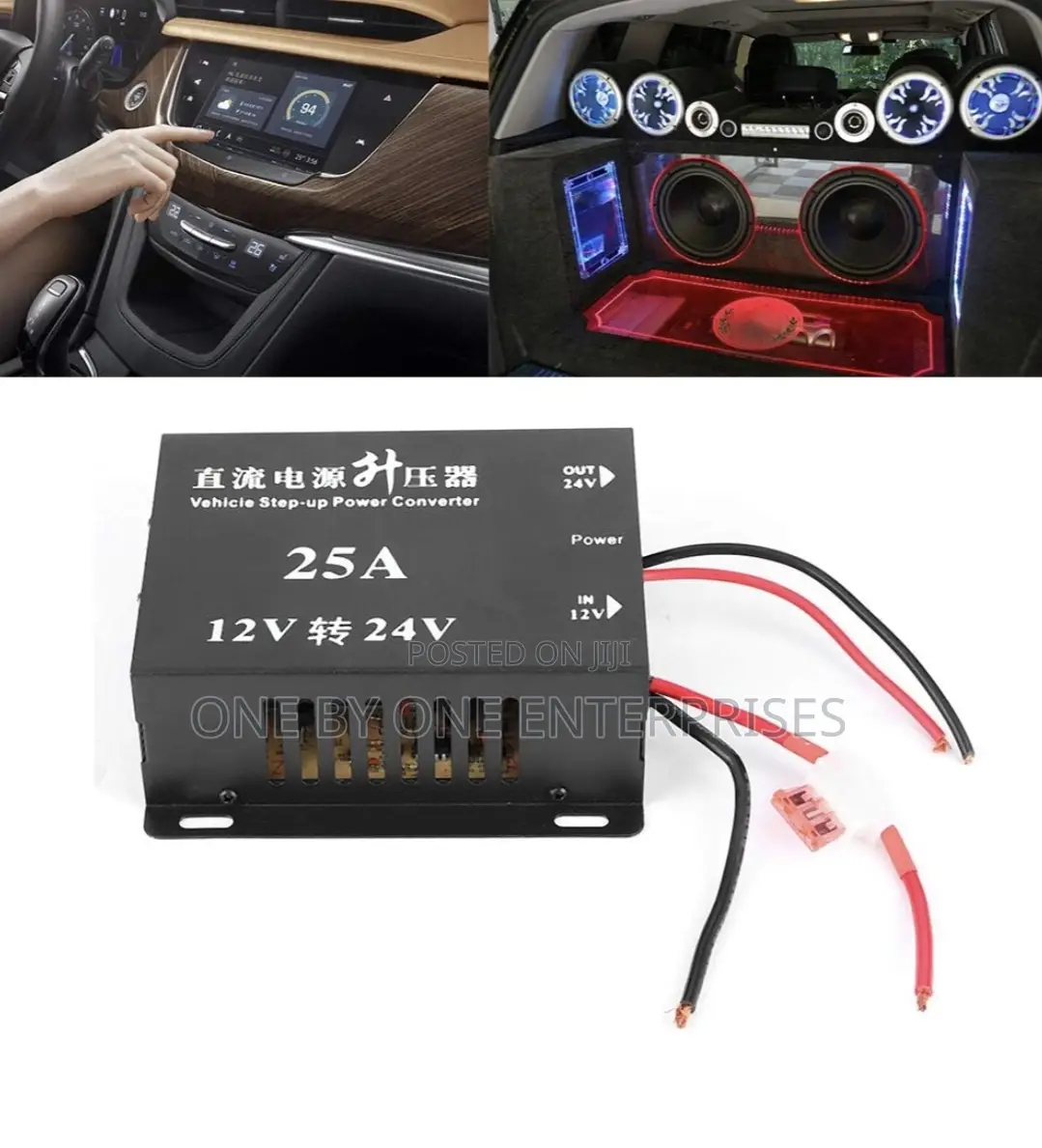Step-Up Car Transformer, 25A 12V to 24V Voltage Converter in Central ...