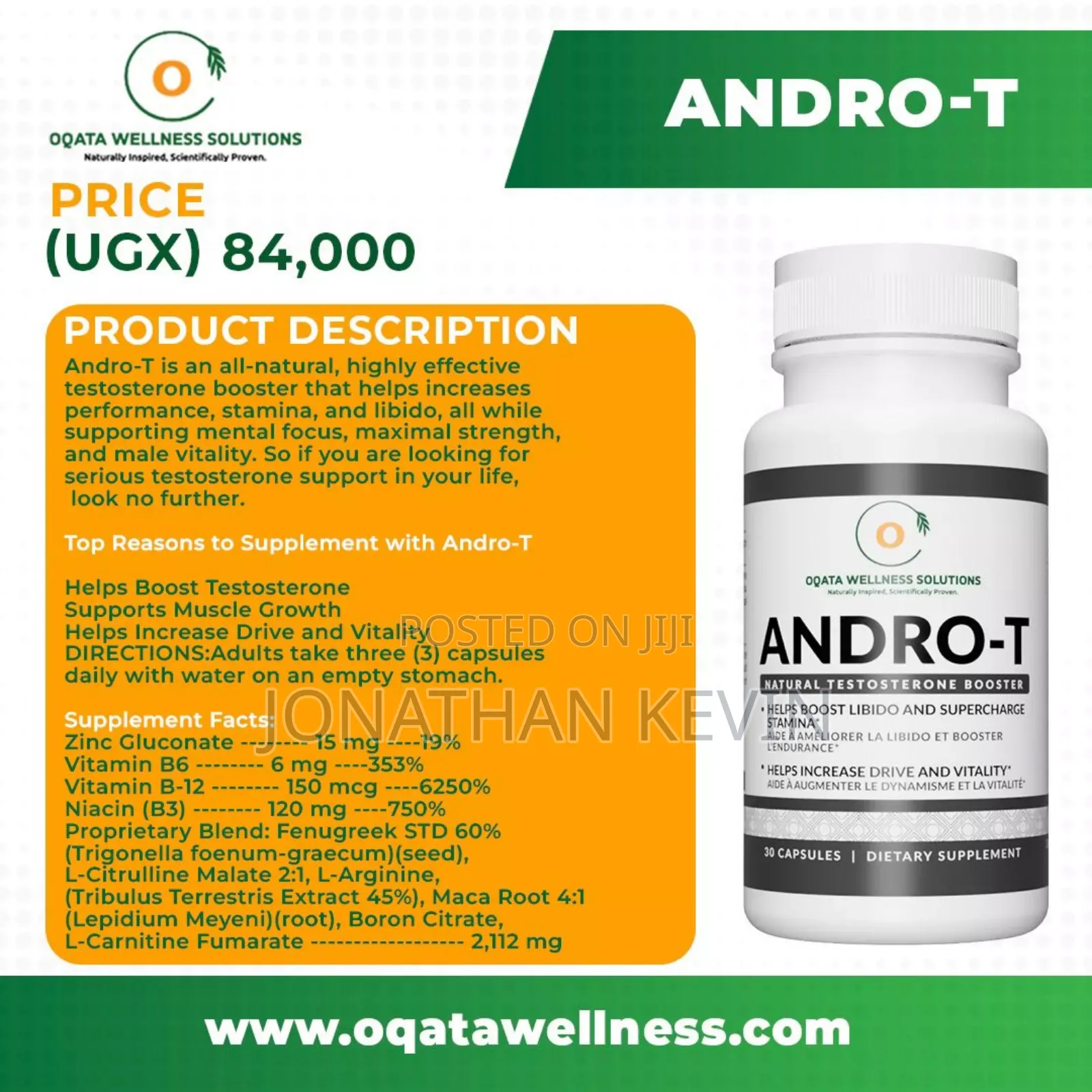Andro- T Natural Testosterone Booster in Central Division - Sexual ...