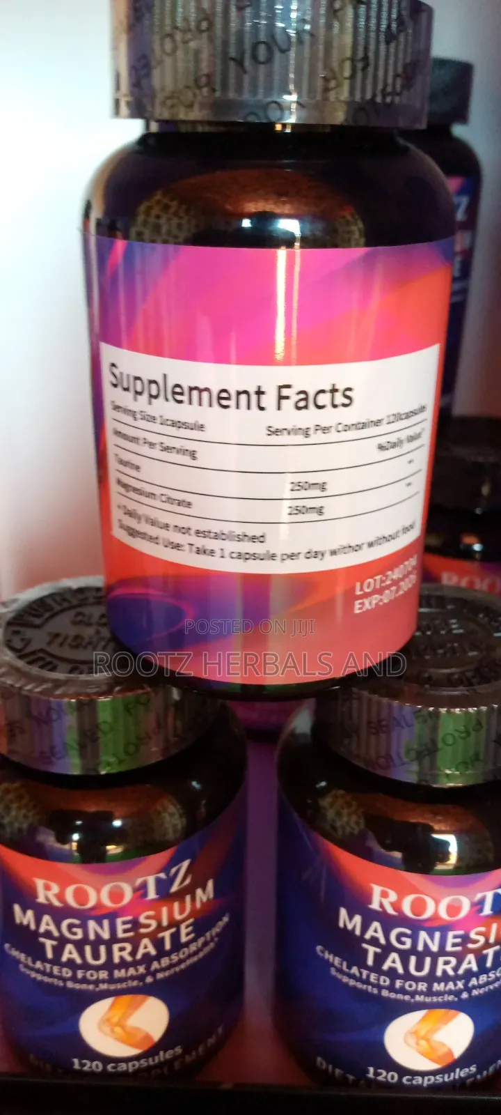 Magnesium Taurate 120 Capsules in Nakawa - Vitamins & Supplements ...