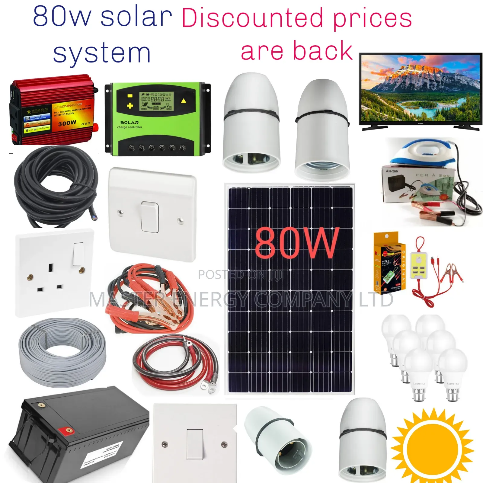 80w Solar System Full Kit German Looo in Central Division - Electrical ...