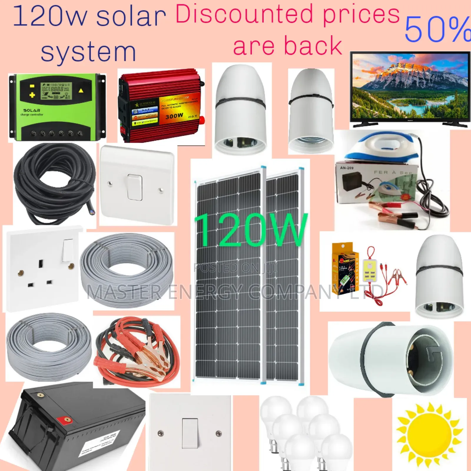 120w Solar System Full Kit German Mksa in Central Division - Electrical ...