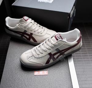 ASICS Onitsuka Tiger Tokuten Off-White Maroon Tennis Sneaker for sale ...