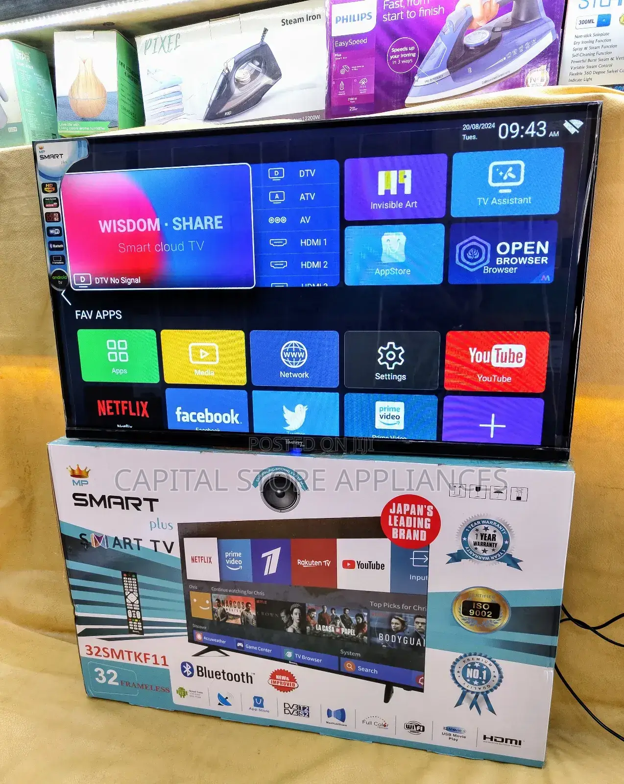 Japanese 32 Inch SMART TV Youtube Wifi and Bluetooth for sale - capital ...