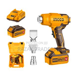 INGCO Cordlesss Heat Gun With 3 PCS Nozzles, With 4.0 Ah in Central ...