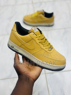 Nike Air Force 1 07 LV8 Yellow Smiley Face Sneaker in Central Division ...
