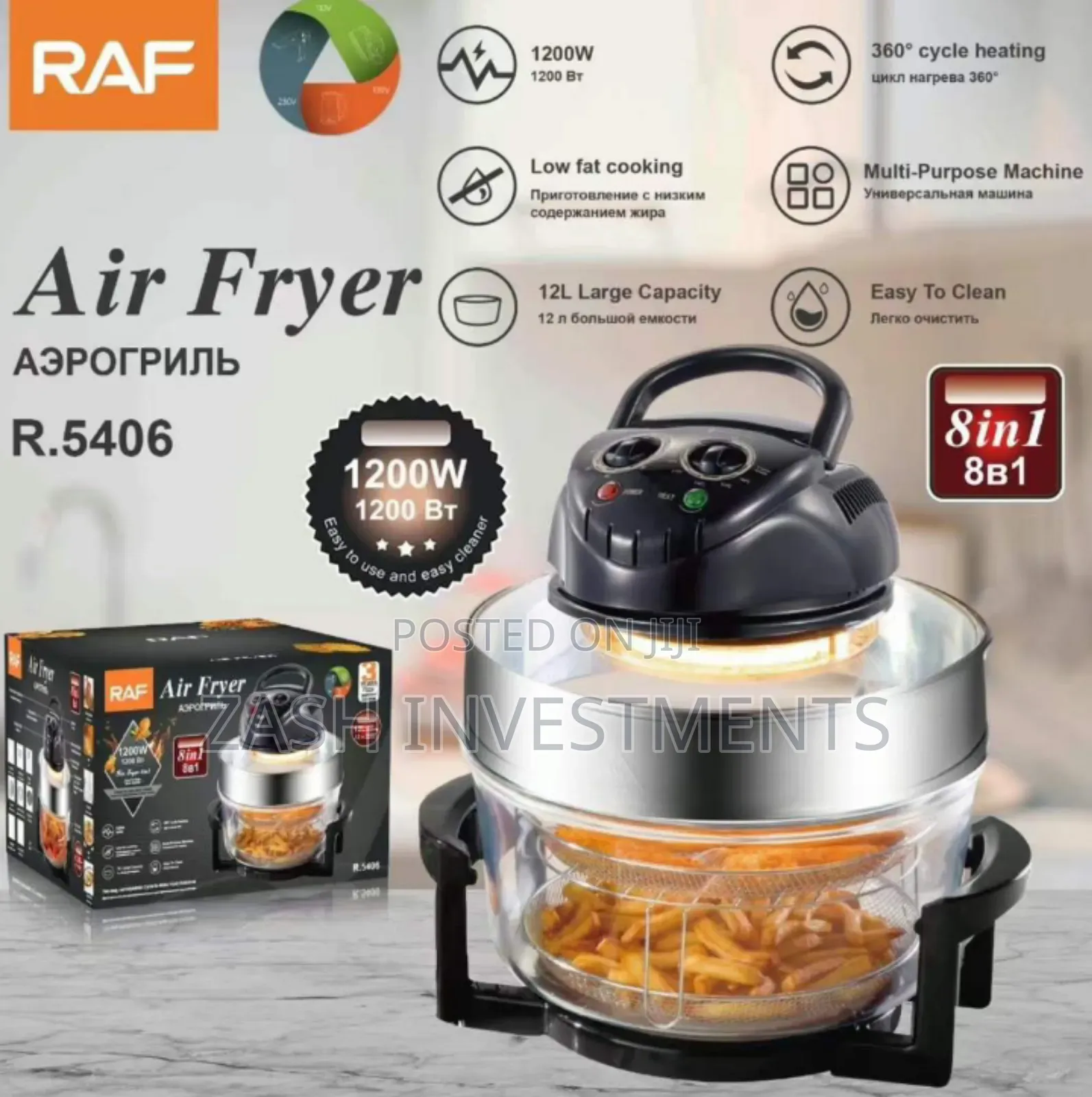 RAF Air Fryer R.5406 in Central Division - Kitchen Appliances, Zash Stores | Jiji.ug