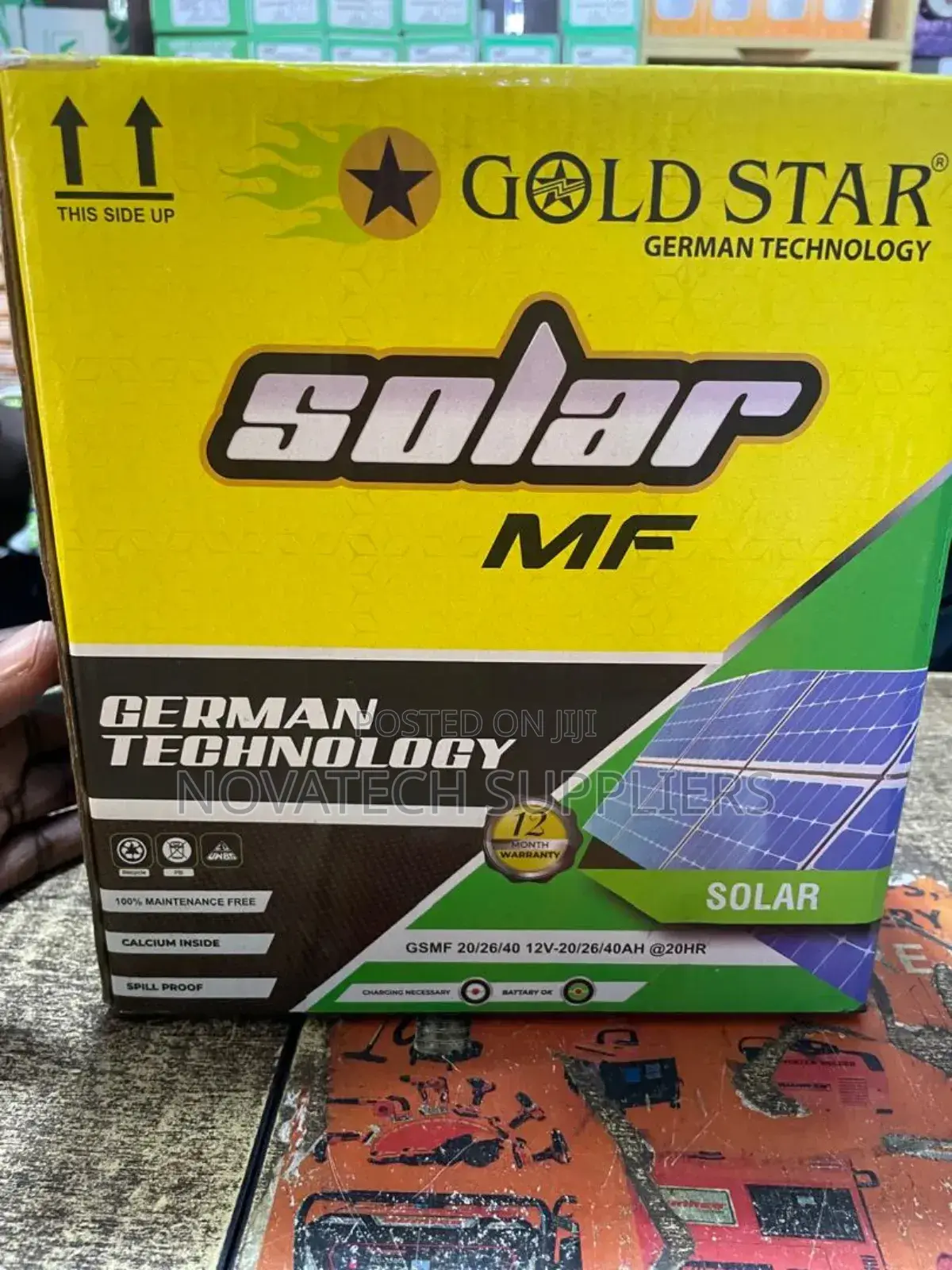 40ah Gold Star German Technology MF Solar Batteries Vesp in Central ...